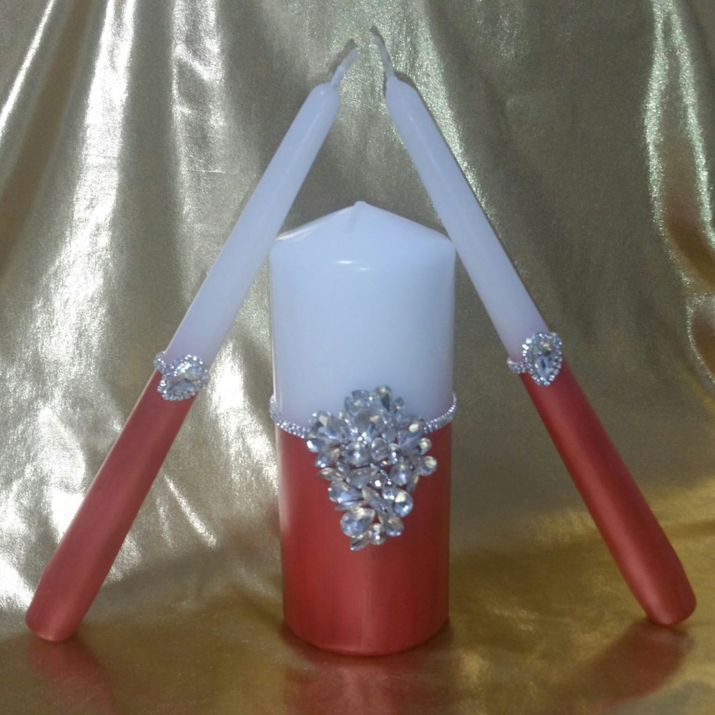 Wedding unity candel set 2